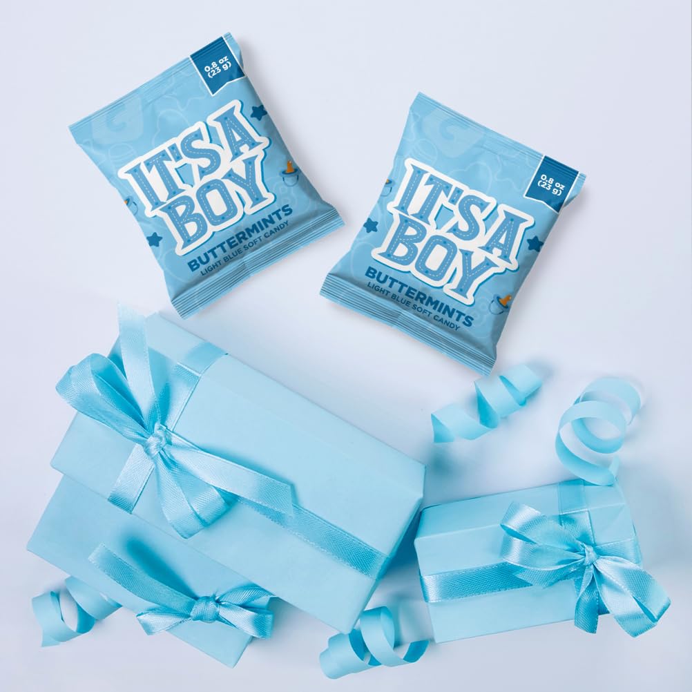 Blue Buttermints Candy - It's a Boy Party Favors, 0.8-Ounce Pouch (42 ...
