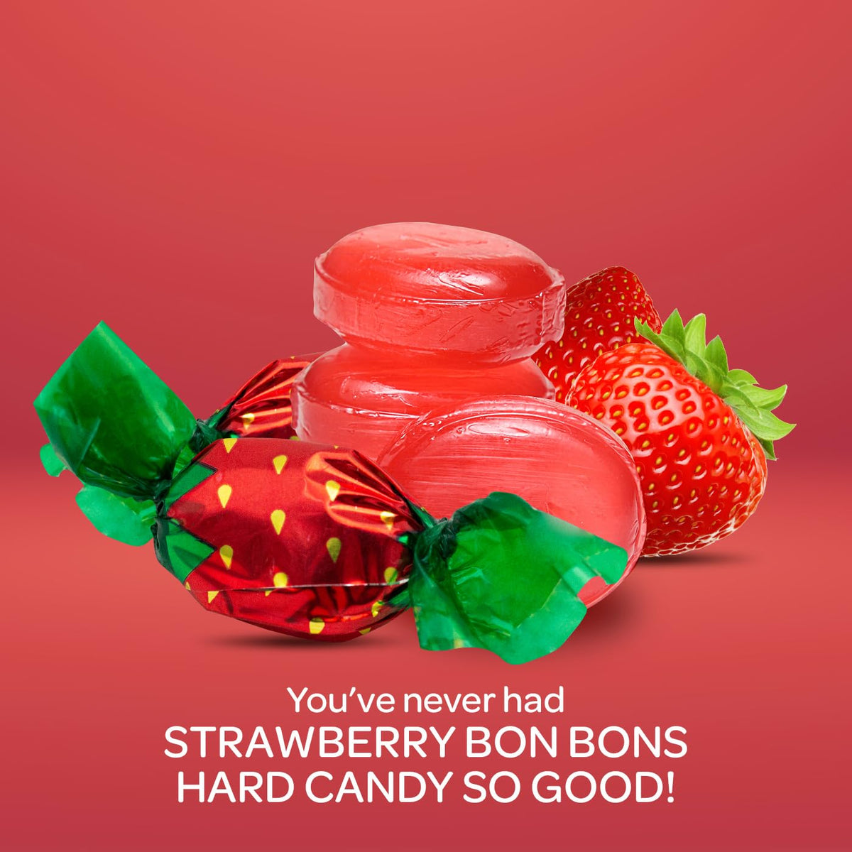 Strawberry Flavored Hard Candy (2-Pound Pack) – Crazy Outlet Candy Store