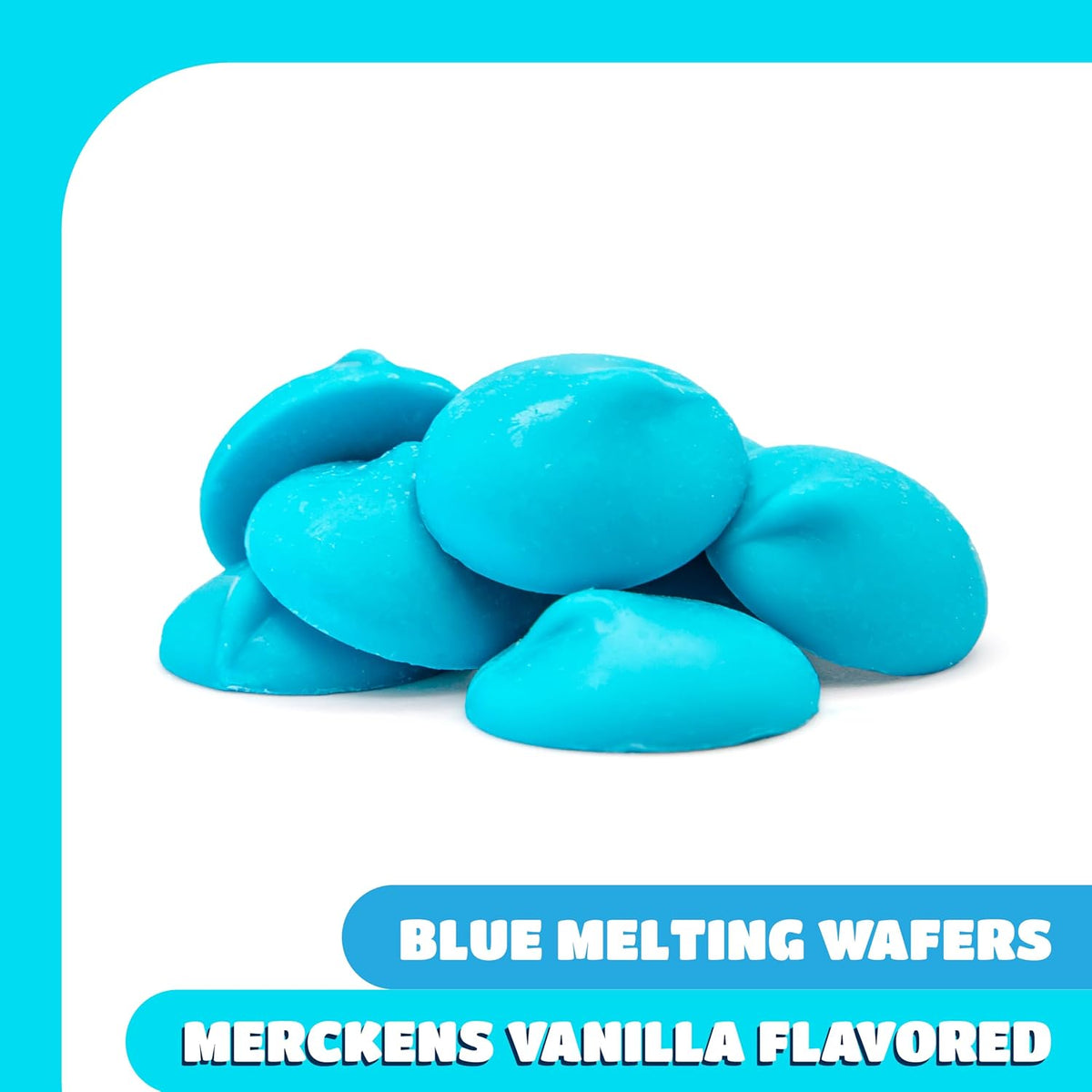 Merckens Blue Melting Wafers - 1 Pound Bag – Smooth Vanilla Candy Melt ...