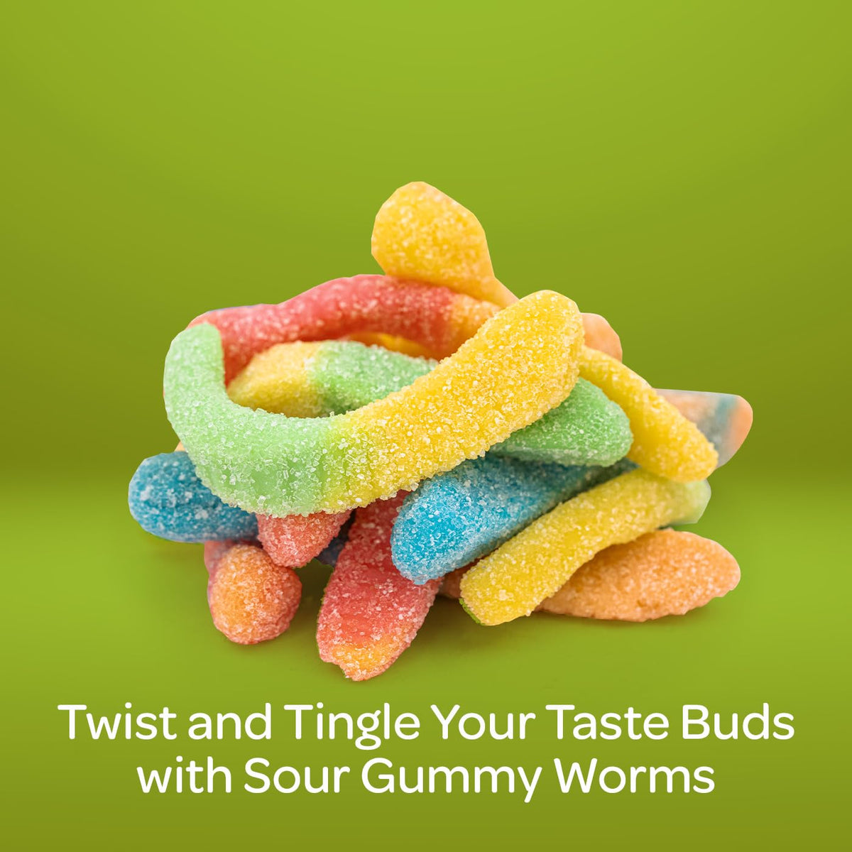 Neon Sour Gummy Worms (2-Pound Pack) – Crazy Outlet Candy Store
