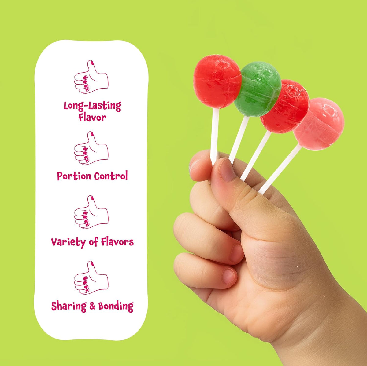 Gum-Filled Lollipops, Assorted Fruit Flavors Sour Pops Candy (2-Pound ...
