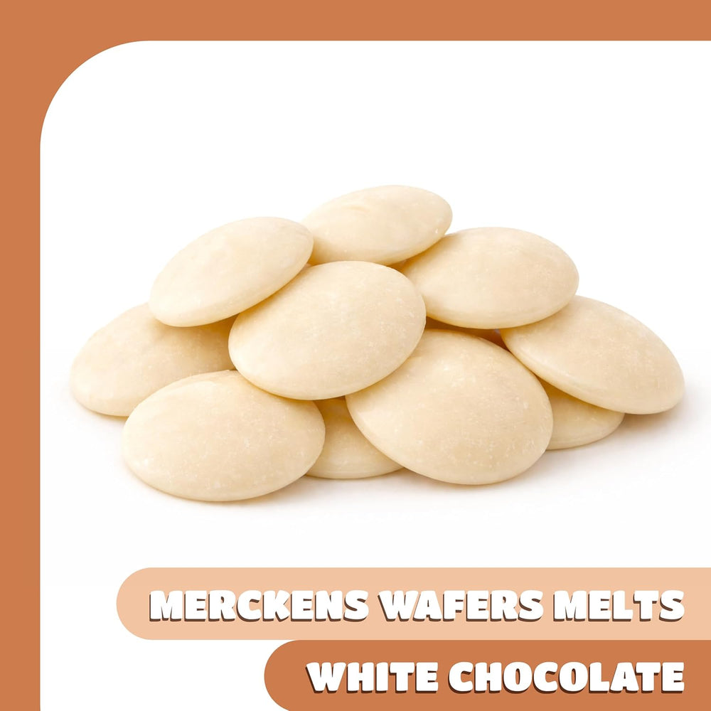 Merckens Melting Wafers - 2 Pound Pack - Creamy White Chocolate Melts ...
