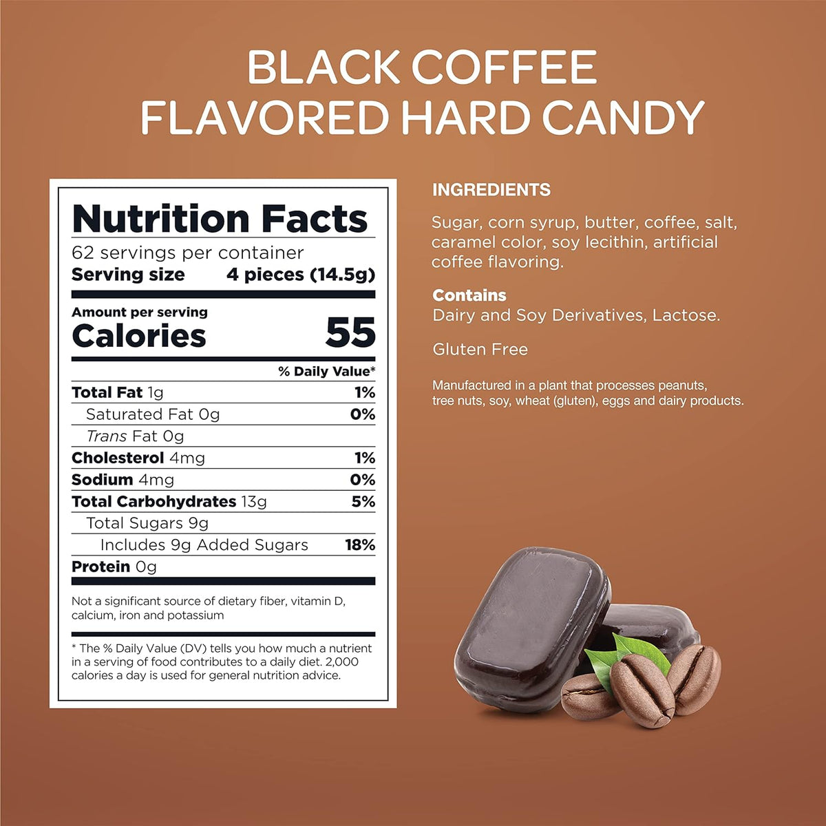 Black Coffee Flavored Hard Candy (2-Pound Pack) – Crazy Outlet Candy Store