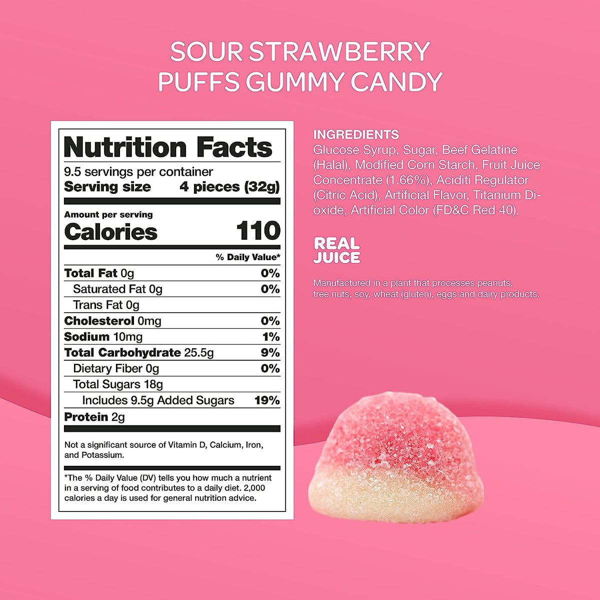Sour Strawberry Puffs Gummy Candy – Crazy Outlet Candy Store