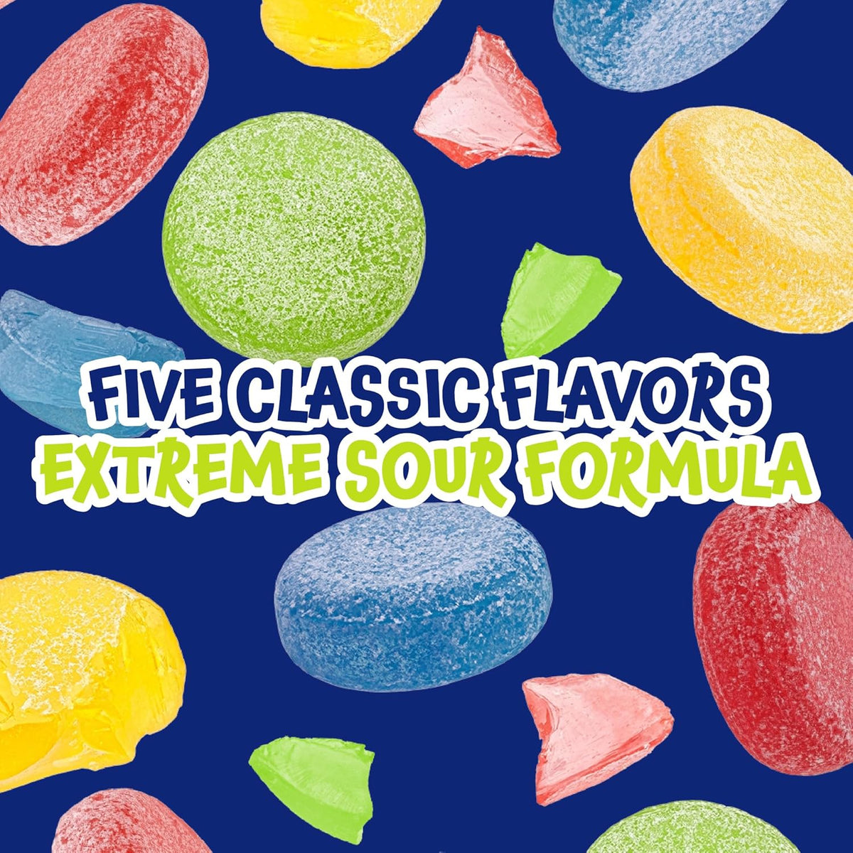 Extreme Sour Hard Candy Mix | 2 Pound Pack | Strawberry, Blue Raspberr ...